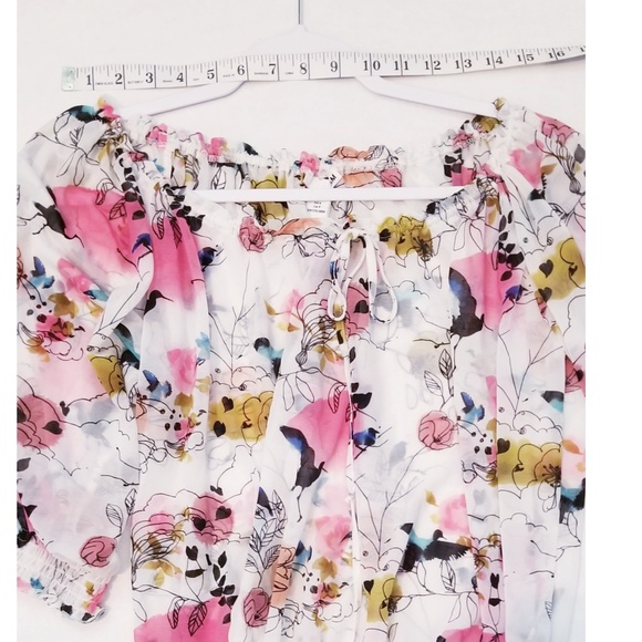 H&M | Tops | Hm Watercolor Floral Top | Poshmark